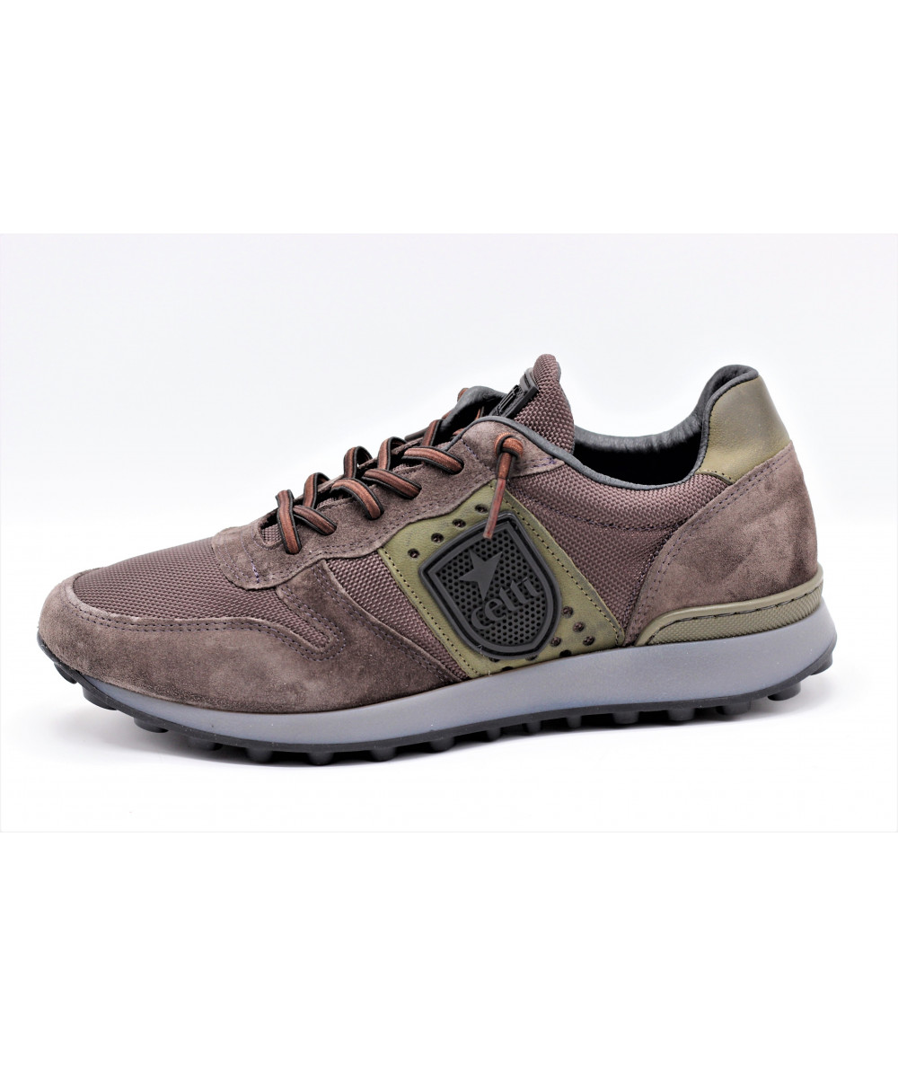CETTI C1169 TAUPE baskets mode pour hommes avec laçage élastique