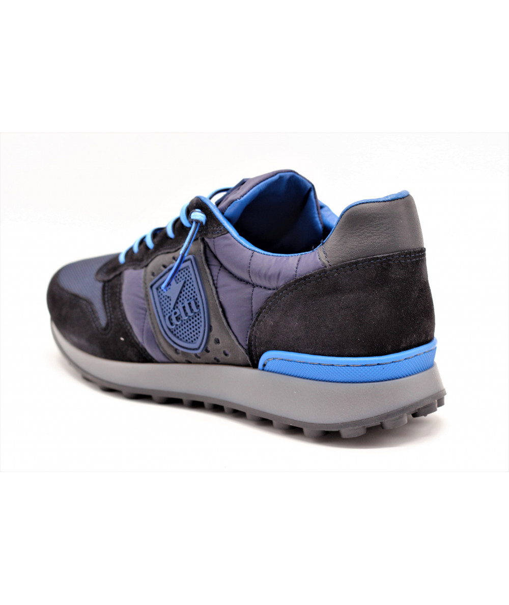 CETTI C1169 MARINE baskets mode pour hommes avec laçage élastique