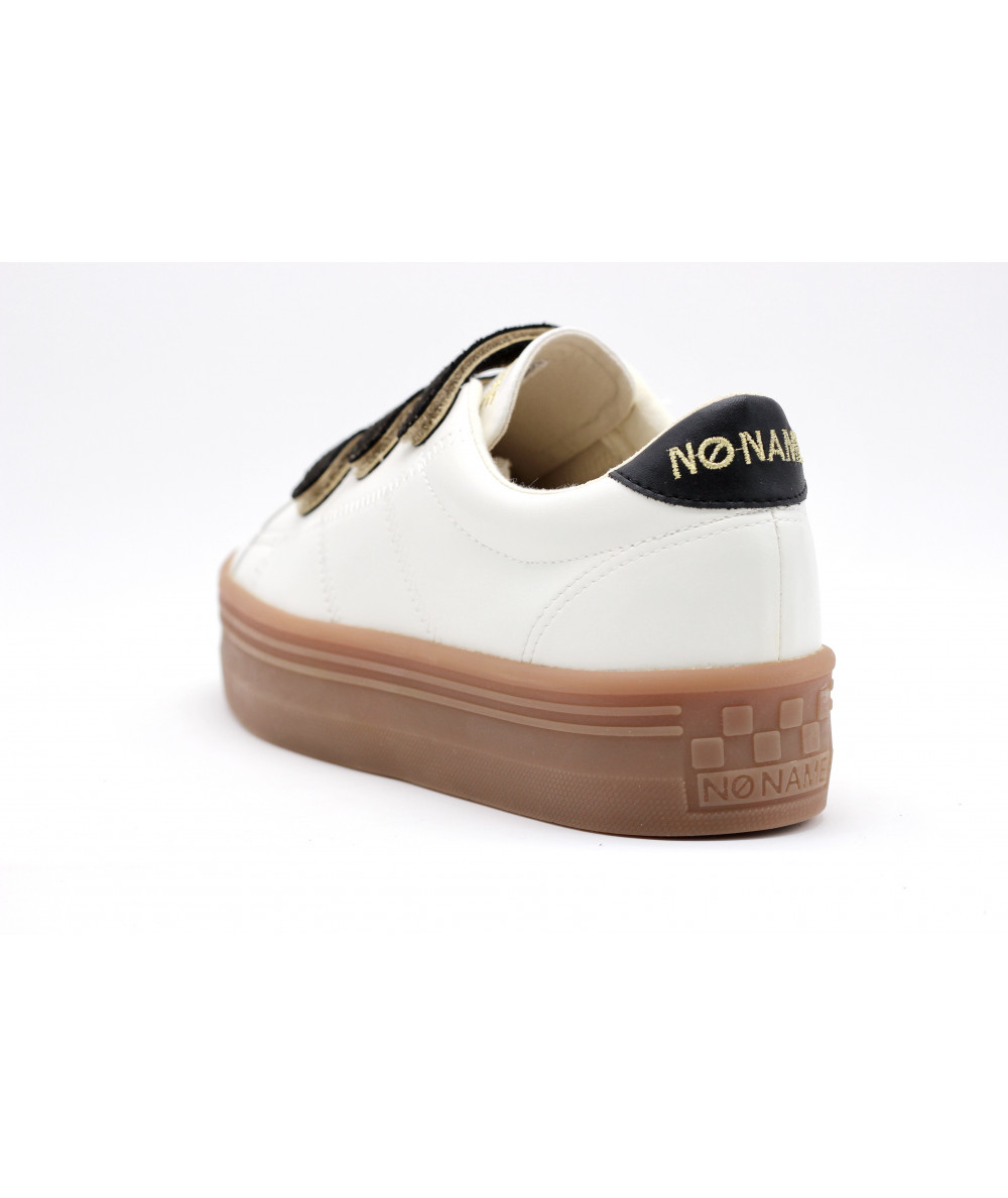 NO NAME PLATO M STRAPS Basket Plateau Blanc Mode | L'Empreinte Chaussures