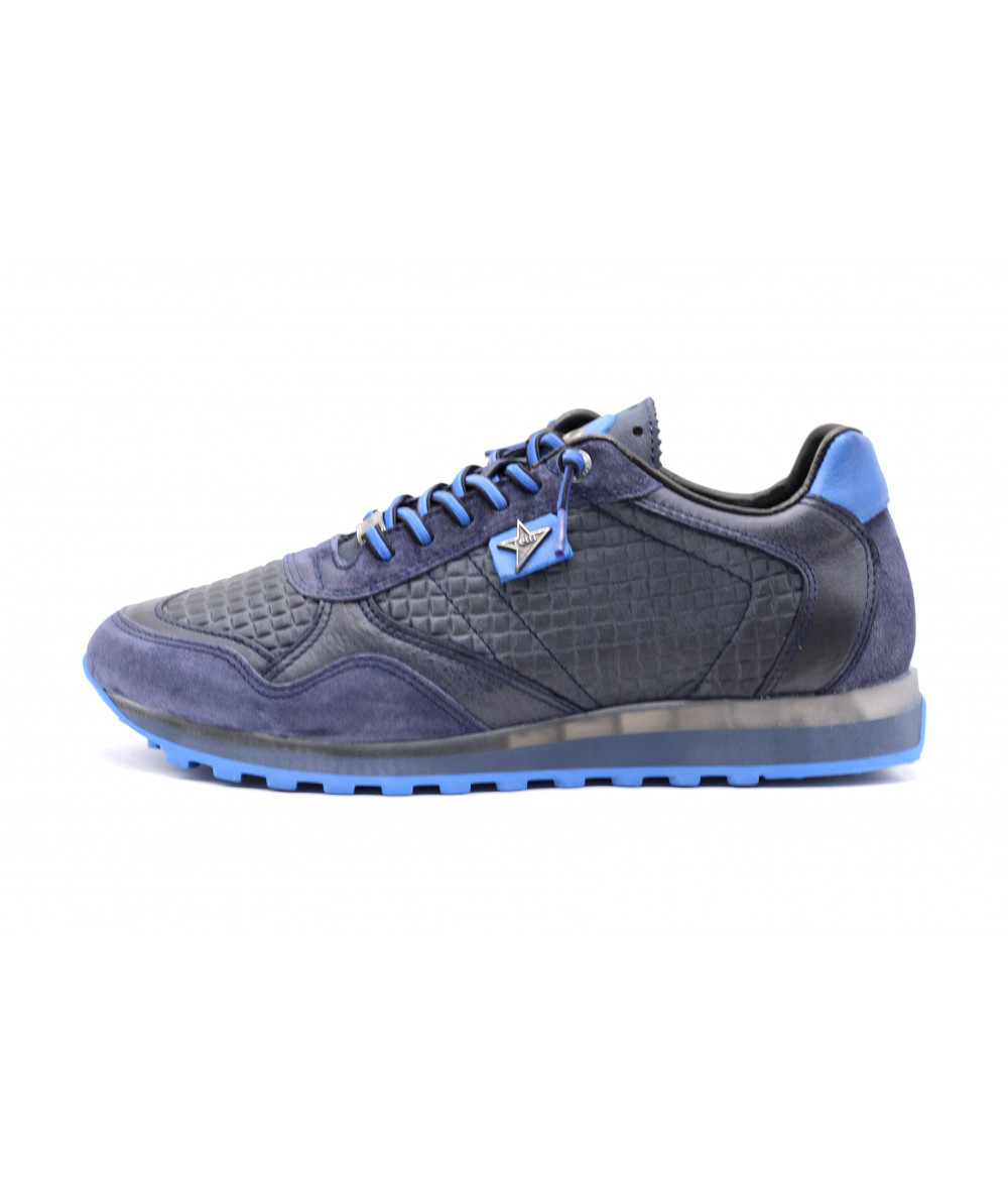 CETTI C848 MOSAICO Baskets Homme Marine Tendance | L'Empreinte Chaussures