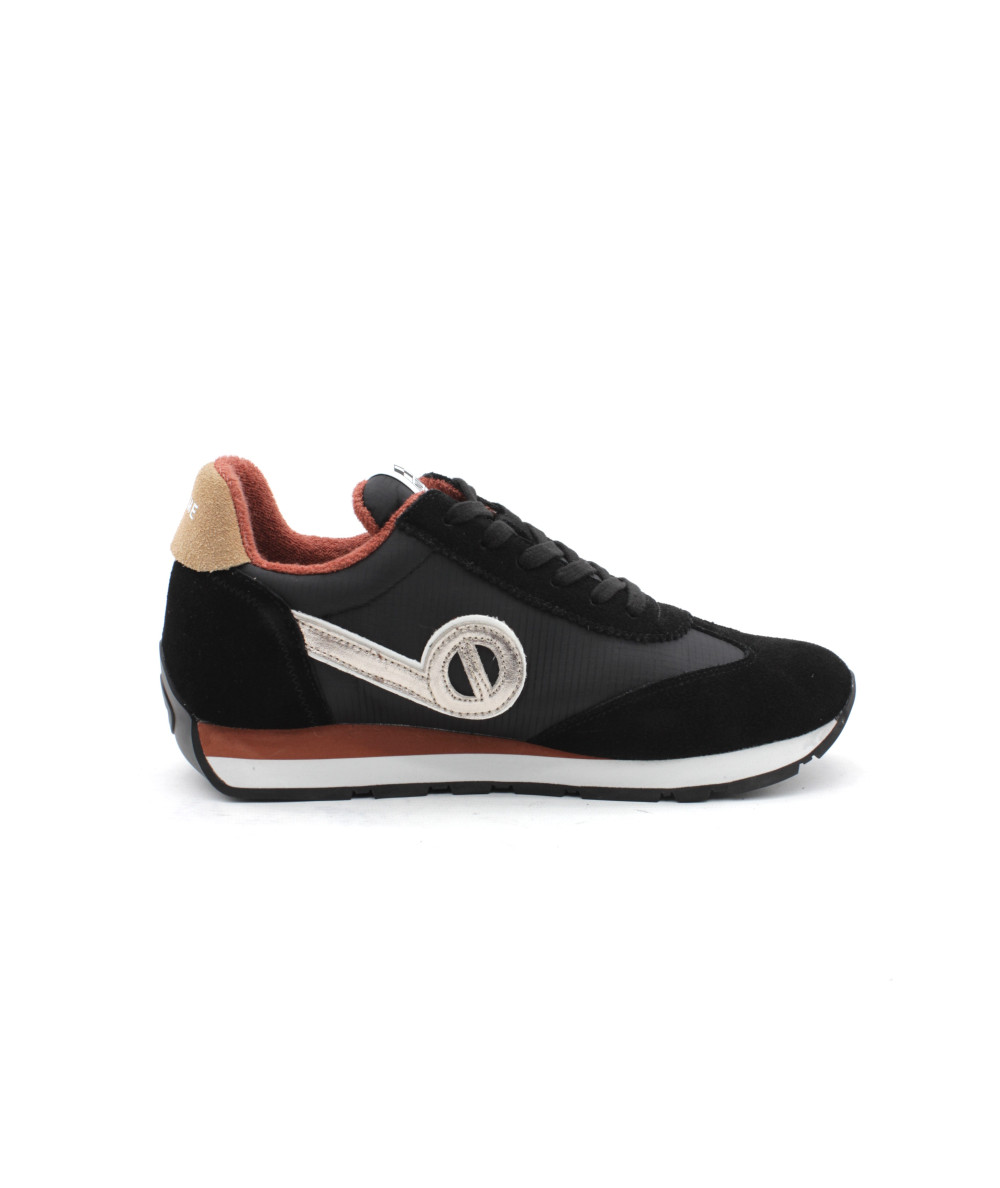 NO NAME CITY RUN JOGGER Baskets Cuir Velours Noir | L'Empreinte Chaussures