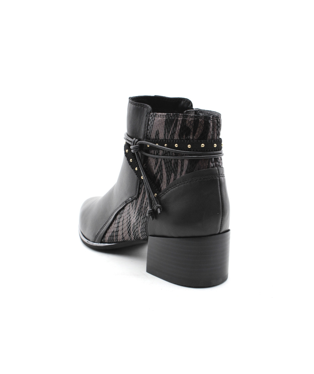 FUGITIVE BANKS Bottines Cuir Noir Élégantes | L'Empreinte Chaussures