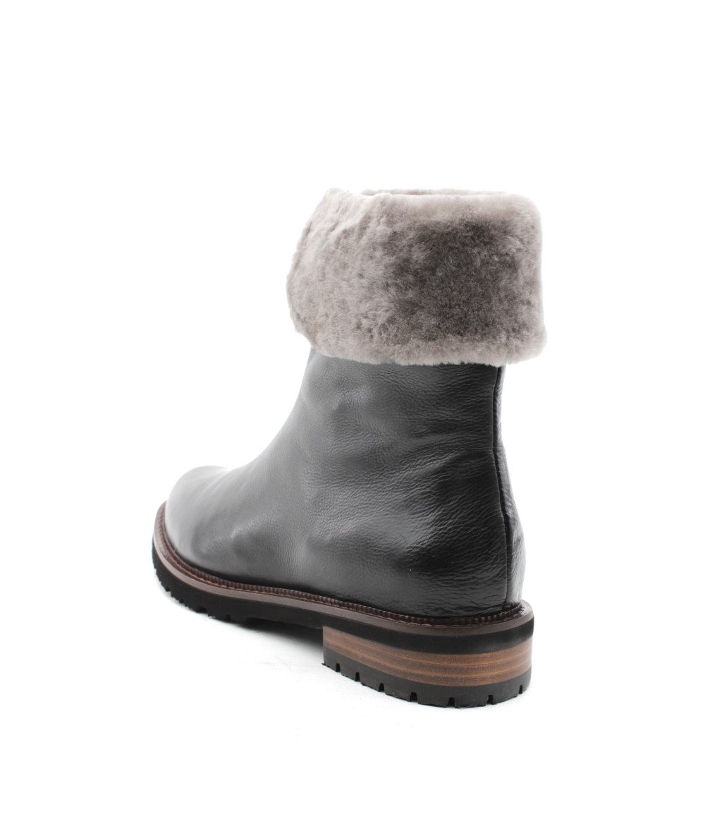 EVERYBODY 43698 Bottines Cuir Noir Doublure Fourrée | L'Empreinte