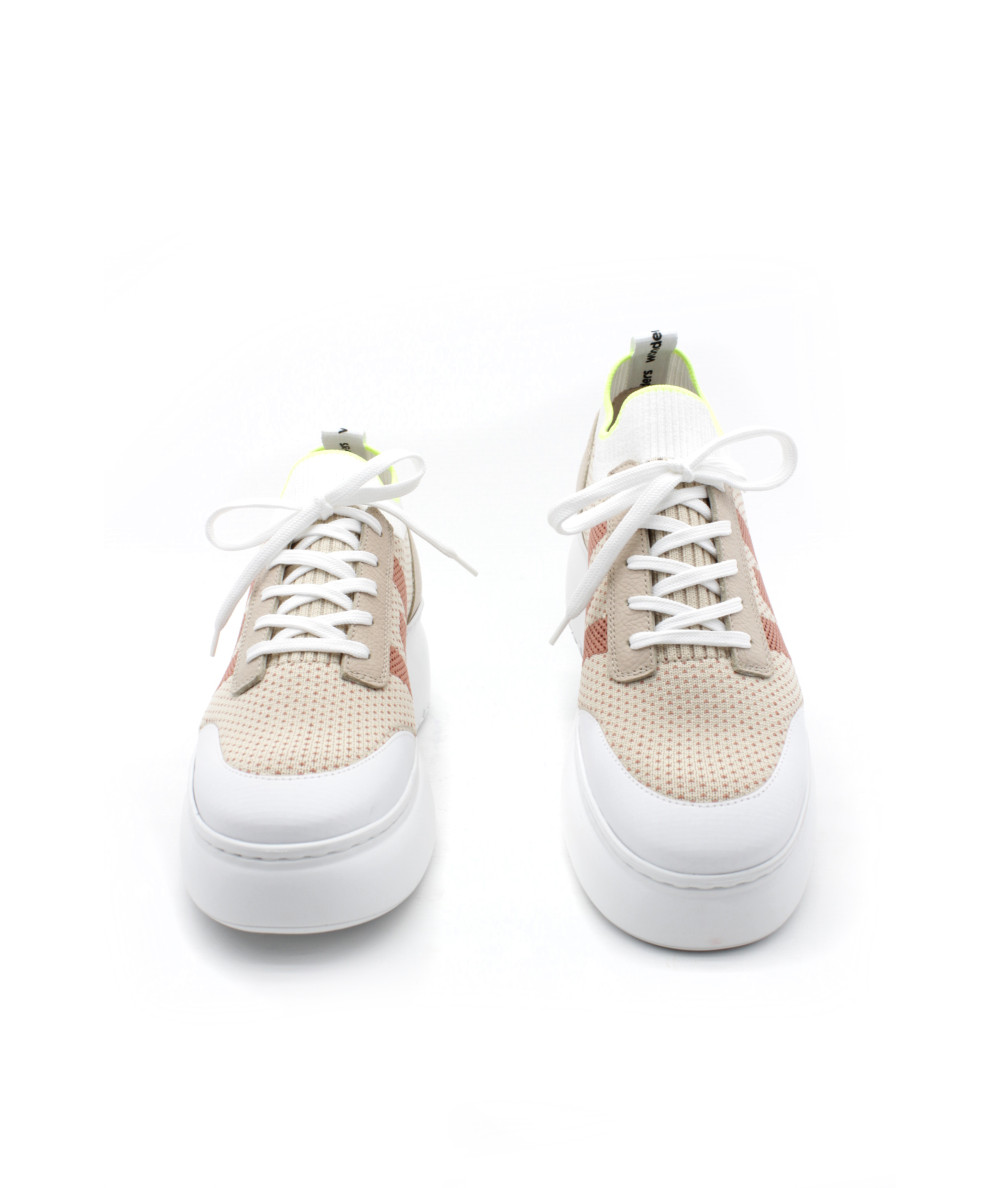 WONDERS A2635 Baskets Compensées Textile Beige | L'Empreinte Chaussures