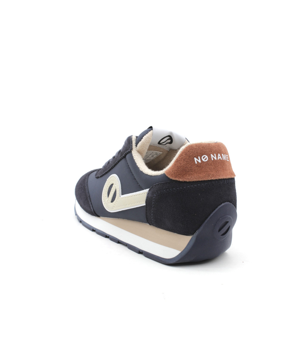NO NAME CITY RUN JOGGER Baskets Cuir Velours Bleu Marine | L'Empreinte