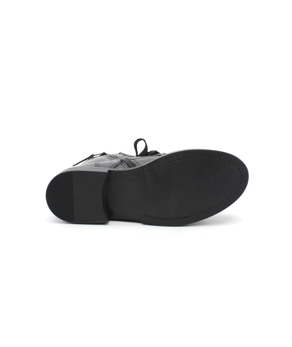 MJUS T81204 Bottines Cuir Noir Noeud Papillon | L'Empreinte Chaussures