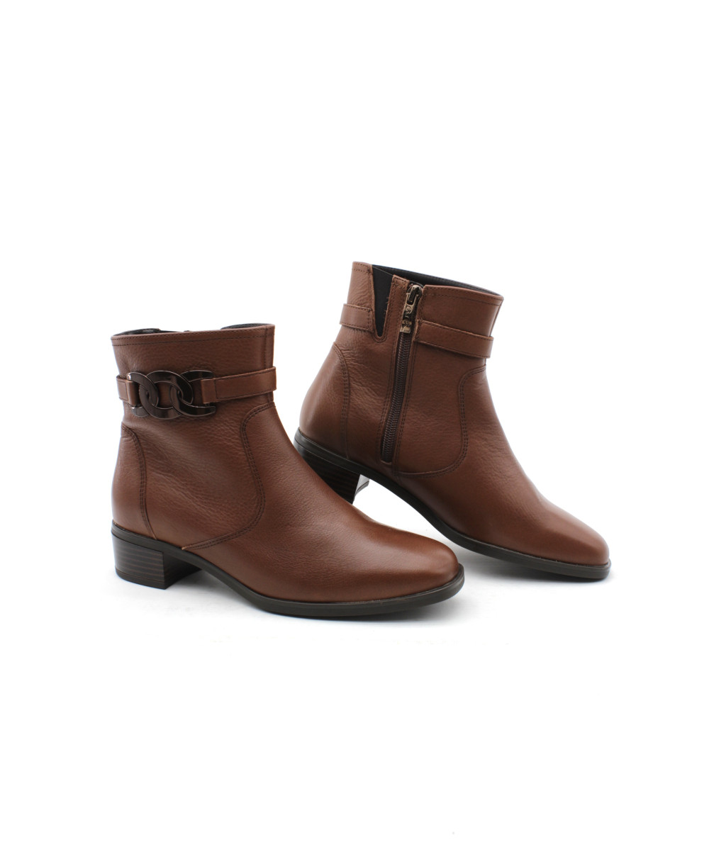 ARA 12-31803-08 Bottines Cuir Marron Confortable | L'Empreinte Chaussures