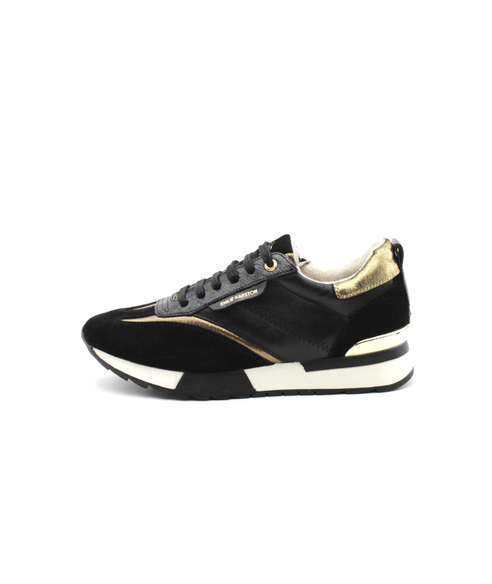EMILIE KARSTON SILLAB Baskets Cuir Marron ou Noir | L'Empreinte Chaussures