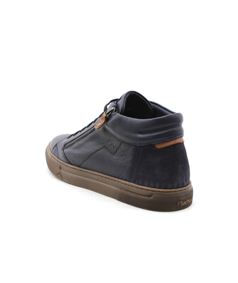 FLUCHOS F1550 NIKO Baskets Montantes Cuir Marron ou Marine | L'Empreinte