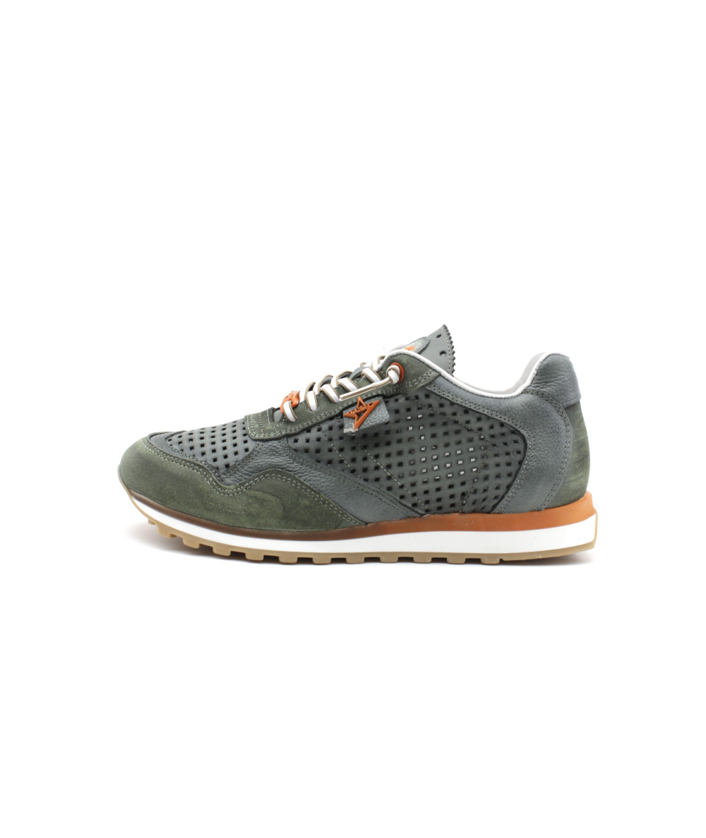 CETTI C848 Baskets Homme Cuir Vert | L'Empreinte Chaussures