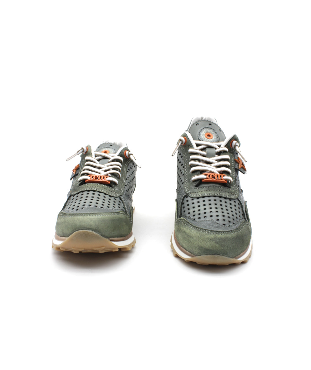 CETTI C848 Baskets Homme Cuir Vert | L'Empreinte Chaussures