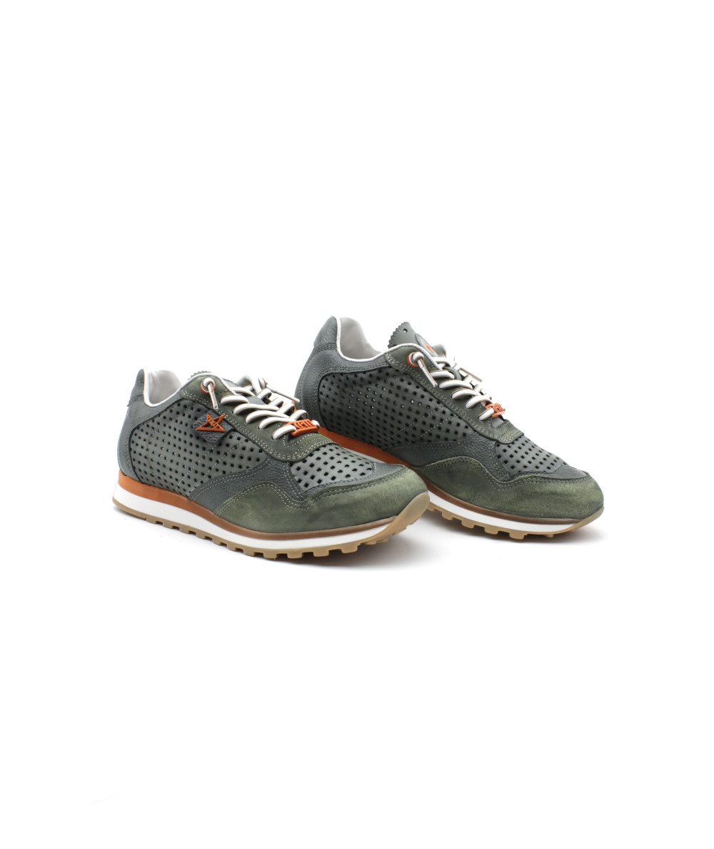 CETTI C848 Baskets Homme Cuir Vert | L'Empreinte Chaussures