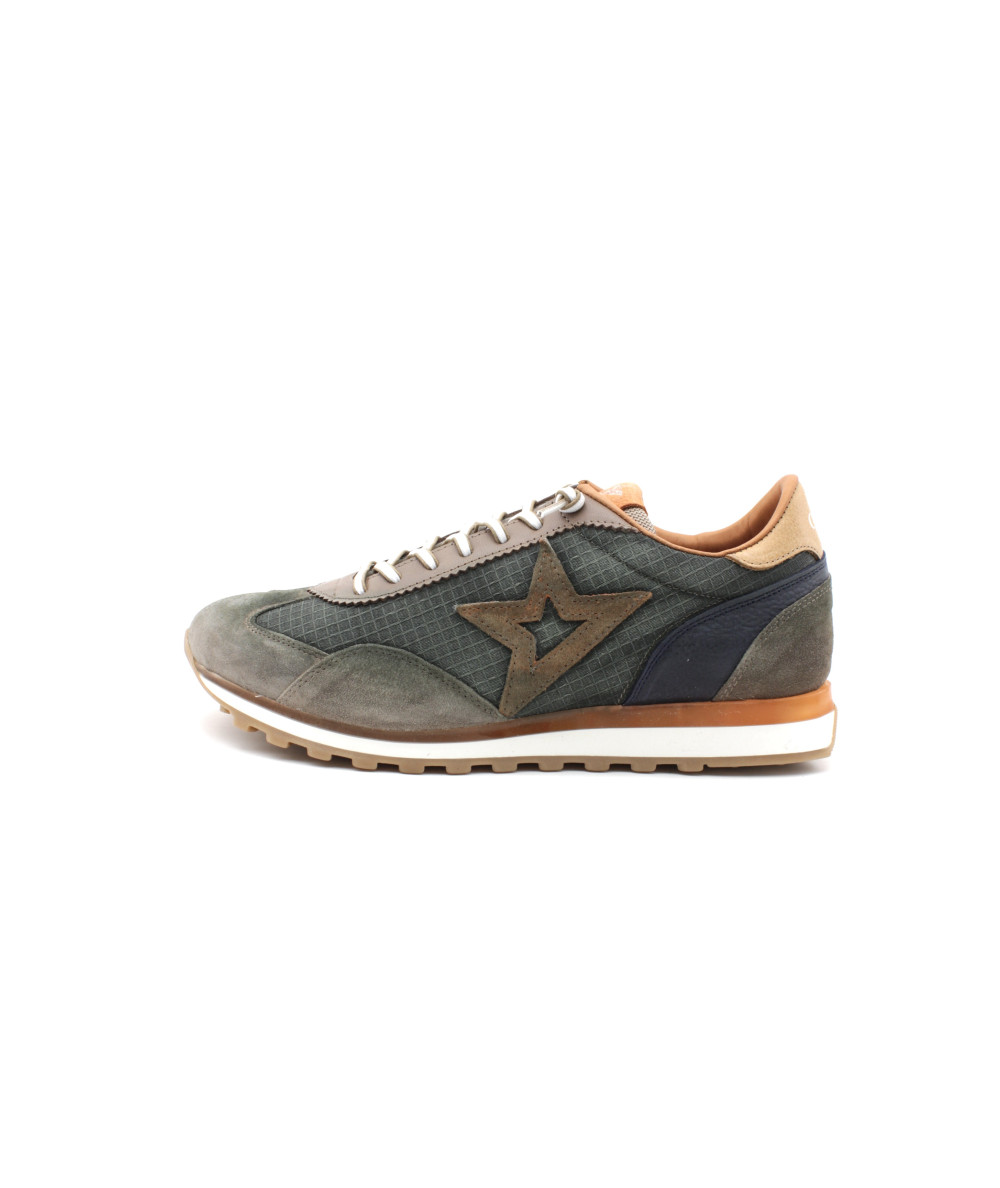 CETTI C1259 Baskets Hommes Cuir Kaki | L'Empreinte Chaussures