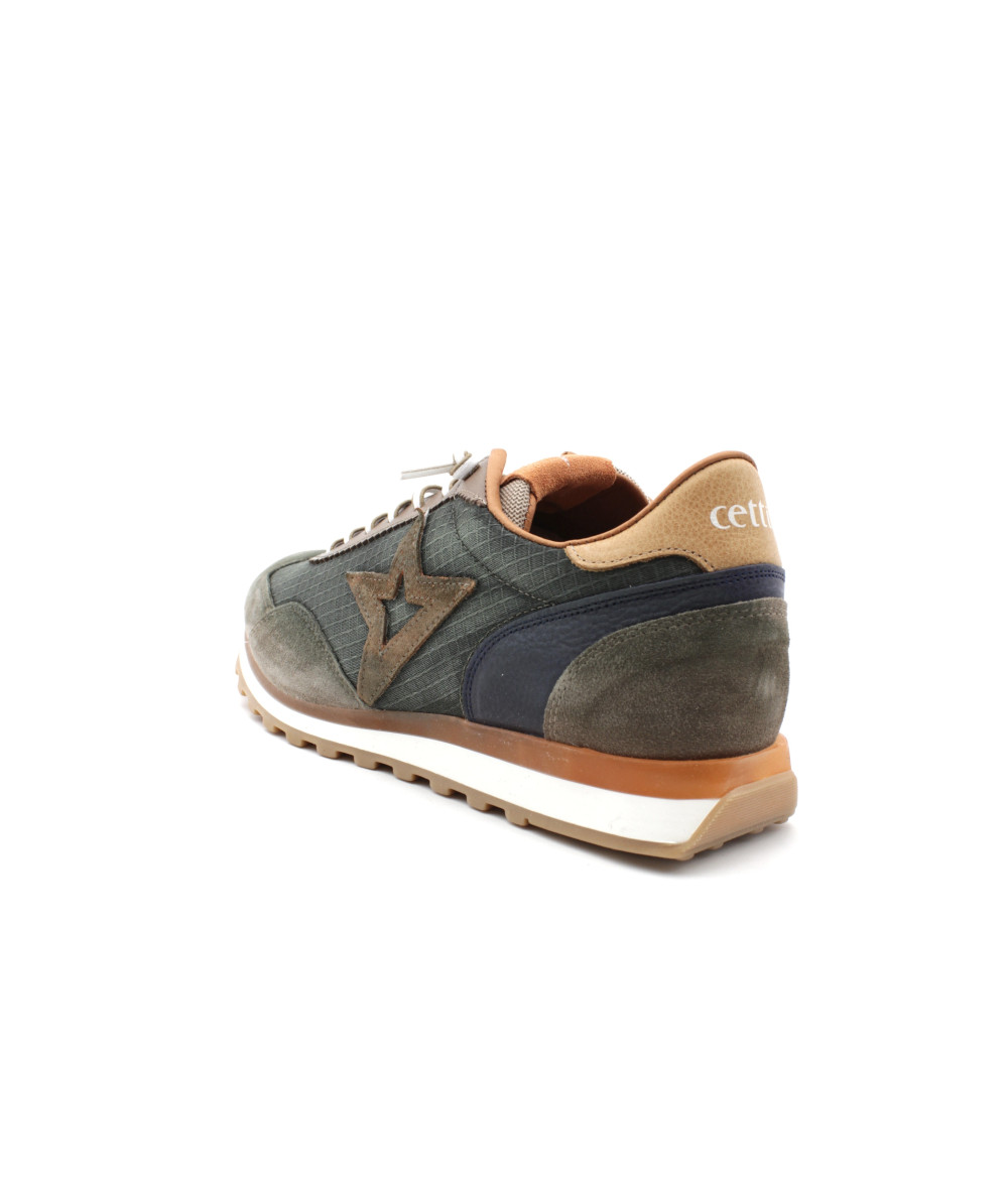 CETTI C1259 Baskets Hommes Cuir Kaki | L'Empreinte Chaussures