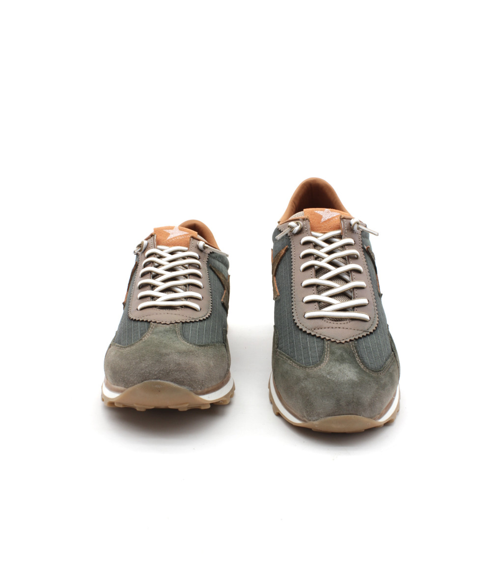 CETTI C1259 Baskets Hommes Cuir Kaki | L'Empreinte Chaussures